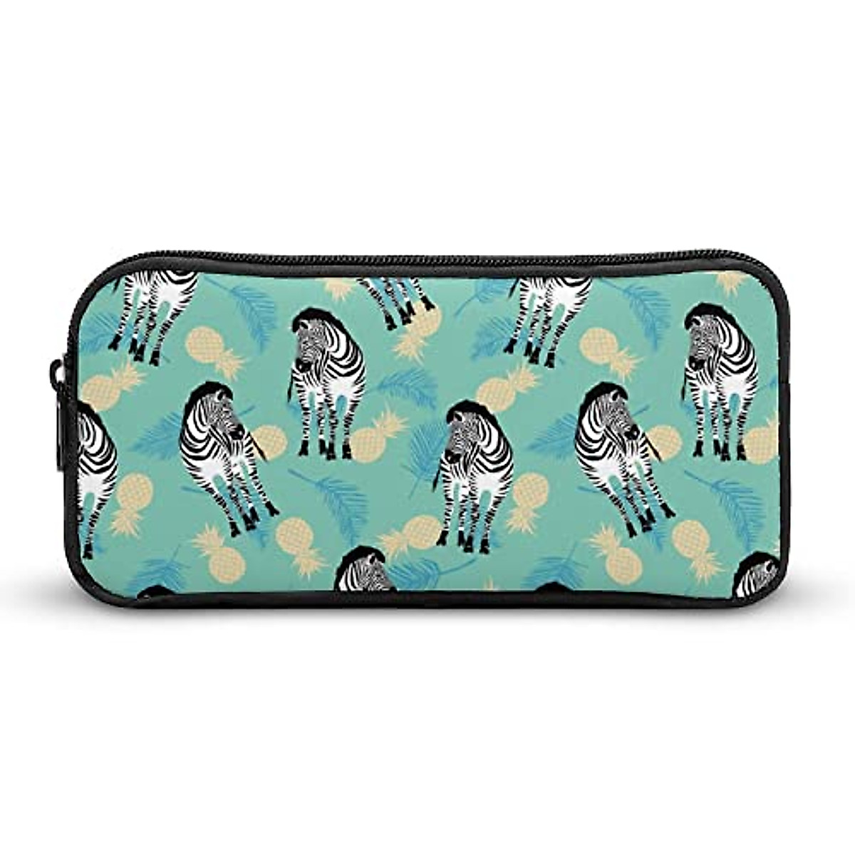 Zebra Animal Pattern Pencil Case Makeup Bag Big Capacity Pouch Organizer for Office College