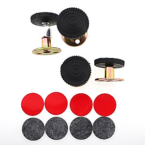 ZQIY 4 PCS Adjustable Threaded Bed Frame Anti Shake Tool 33 to 64mm Headboard Plug Sofa Anti Shake Tool Headboard Holder Anti Shake Top Wall Holder for Cabinets Chairs Against Walls Accessories