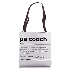 PE Coach Funny Definition Tote Bag