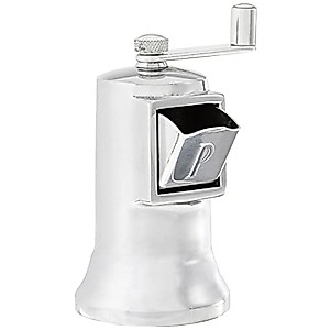 Perfex Adjustable Pepper Grinder Mill, Made in France, High-Carbon Steel Mechanism, 4.5-Inches, Silver