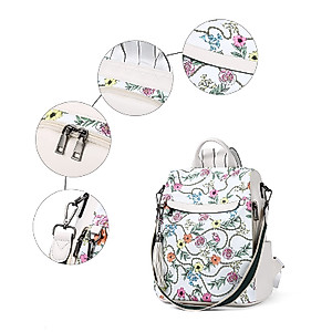 Telena Backpack Purse for Women, PU Leather Anti Theft Travel Purse Shoulder Bags with Tassel