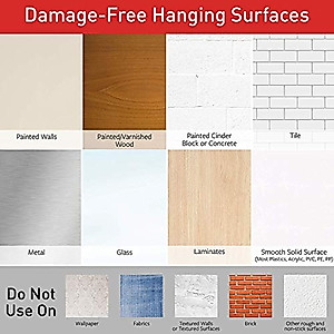 Command HOM-15 Large, Organize Damage-Free, 1, 4 Strips Caddy, Clear, 2 Count