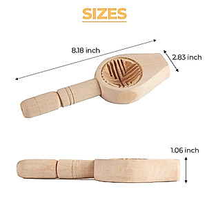 Onart Home - Traditional Handmade Maamoul Molds | Wooden Cookie Molds for Baking | Biscuit Cake Pastry Sweet Cookie Cutter | Mid-Autumn Festival Practical Hand Pressed Cake Mold