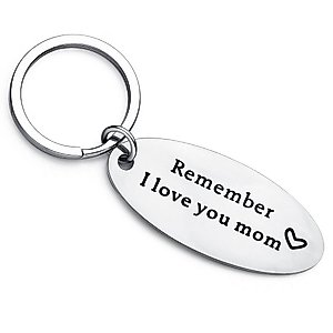 XYBAGS Mother's Day Keychain Gifts from Daughter Son - Remember I Love You Mom - Birthday Christmas Gift for Mom