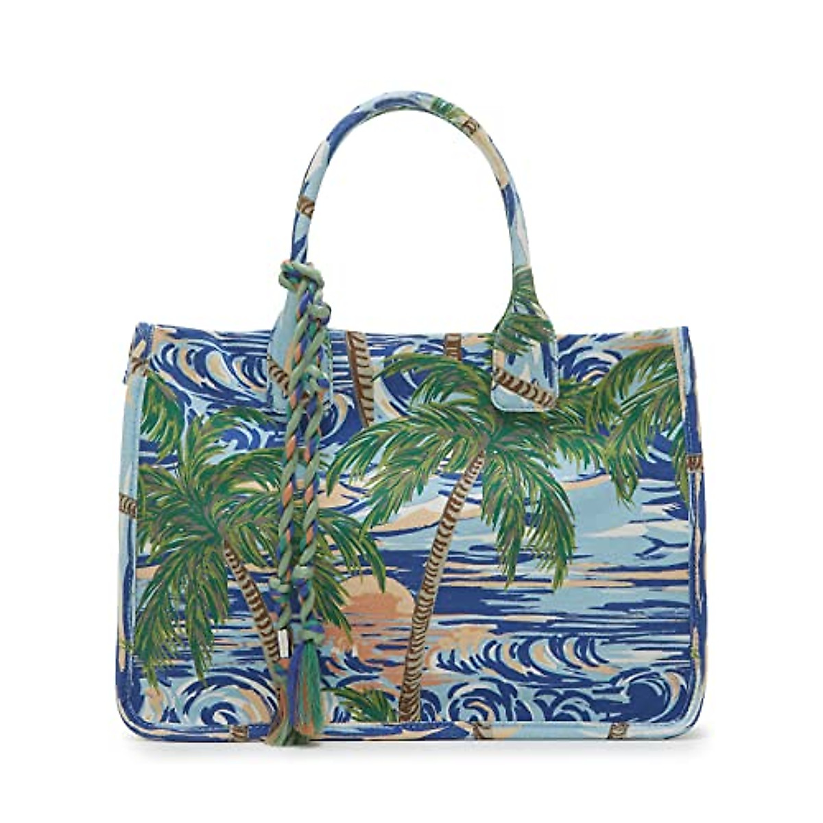 Vince Camuto womens Orla Tote, Blue Palm, One Size US