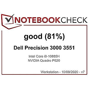 Dell Precision 3551 Workstation Laptop | 15.6" 1920x1080 FHD | Core i5-10400H - 512GB SSD Hard Drive - 32GB RAM - Nvidia Quadro P620 2GB | 4 cores @ 4.6 GHz - 2GB GDDR5 Win 10 Pro Silver (Renewed)