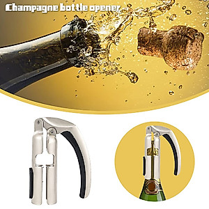Champagne Bottle Opener Sparkling Wine Cork Puller, Bar Jar Cork Puller Kitchen Champagne Corkscrew for Sparkling Wine Bottle Opener, Wine Cork Puller