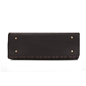 MKF Crossbody Satchel Tote Handbag for Women, Shoulder Bag Strap – PU Leather Pocketbook – Top Handle Woman Purse Black