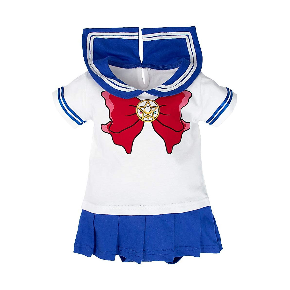 Baby Girls' Sailor Bodysuit Short Sleeve Dress (Blue, 9-12 Months)