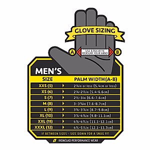 Ironclad General Utility Work Gloves GUG, All-Purpose, Performance Fit, Durable, Machine Washable, Sized X-Small, (1 Pair) Black