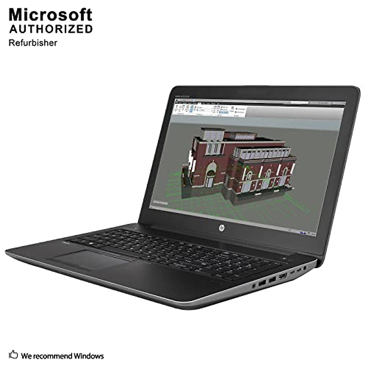HP Mobile Worstation ZBook 15 G3 15.6 inches FHD Laptop, Core i7-6700HQ 2.6GHz, 16GB RAM, 512GB Solid State Drive, Windows 10 Pro 64bit, CAM, NVIDIA Quadro M1000M (Renewed)