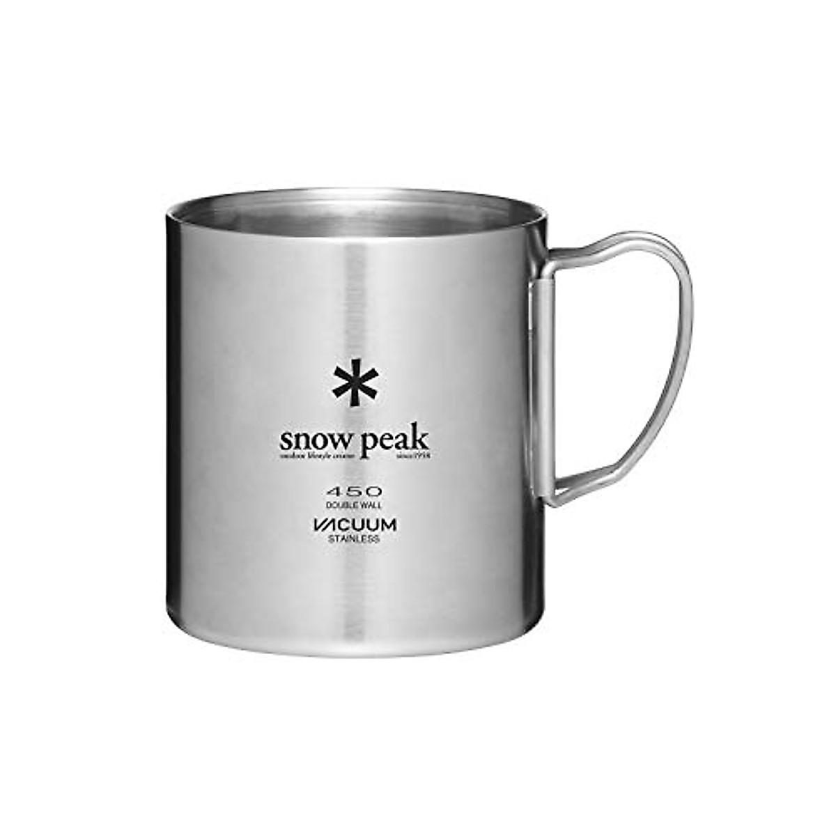 Snow Peak MG-214 Stainless Steel Vacuum Mug, 450