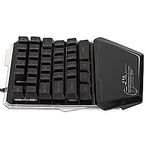 Ruining One Handed Keyboard, Portable Small Gaming Keyboard for Home for Office