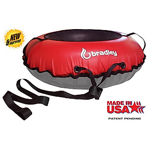 Bradley Snow Tubes: 50 inch Heavy Duty Inflatable Sledding Tubes for Adults - Towable Snow Fun! Best Snow Tubes for Sledding Adventure - Made in The USA!…