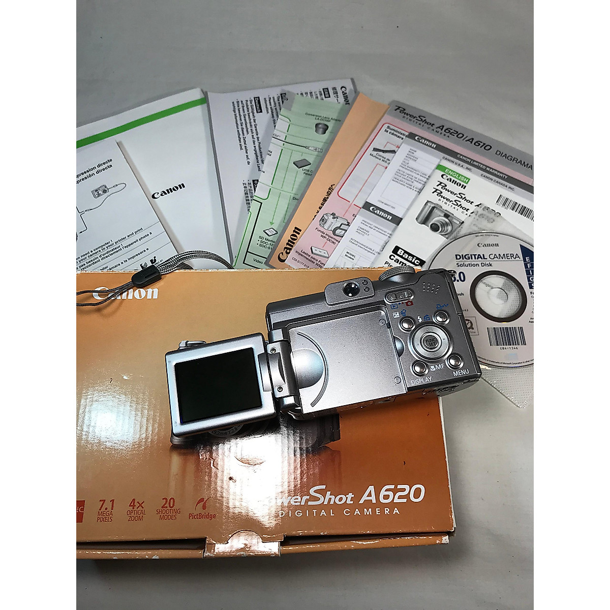 Canon Powershot A620 7.1MP Digital Camera with 4x Optical Zoom