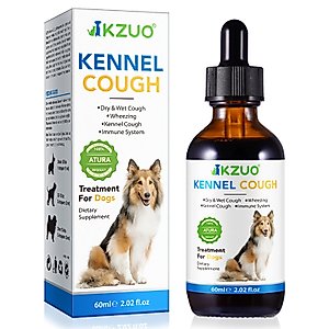 Dog Cough Treatment - Kennel Cough Drops for Dogs, 100% Natural Cough Supplement for Dogs, Allergy Relief Supplement for Dogs, Herbal Drops for All Breeds & Sizes