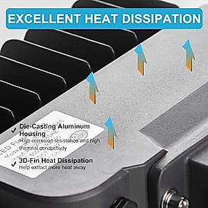 Lightdot 2Pack 70W LED Flood Light Outdoor with Knuckle, 100-277V【Driver Equipped, 5 Years Warranty】 IP65 Waterproof 10500LM, 5000K Daylight [Eqv. to 280W HPS/WH] Dusk to Dawn Photocell Sensor-Brown