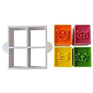 Torune Bento Sandwich Cutter Mold, Animal Face