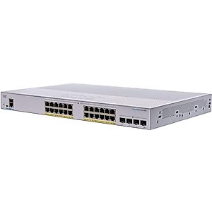 Cisco Business CBS350-24P-4G Managed Switch | 24 Port GE | PoE | 4x1G SFP | Limited Lifetime Protection (CBS350-24P-4G-NA