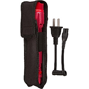 VIPERTEK VTS-T03 Aluminum Stun Gun with LED Flashlight, Red