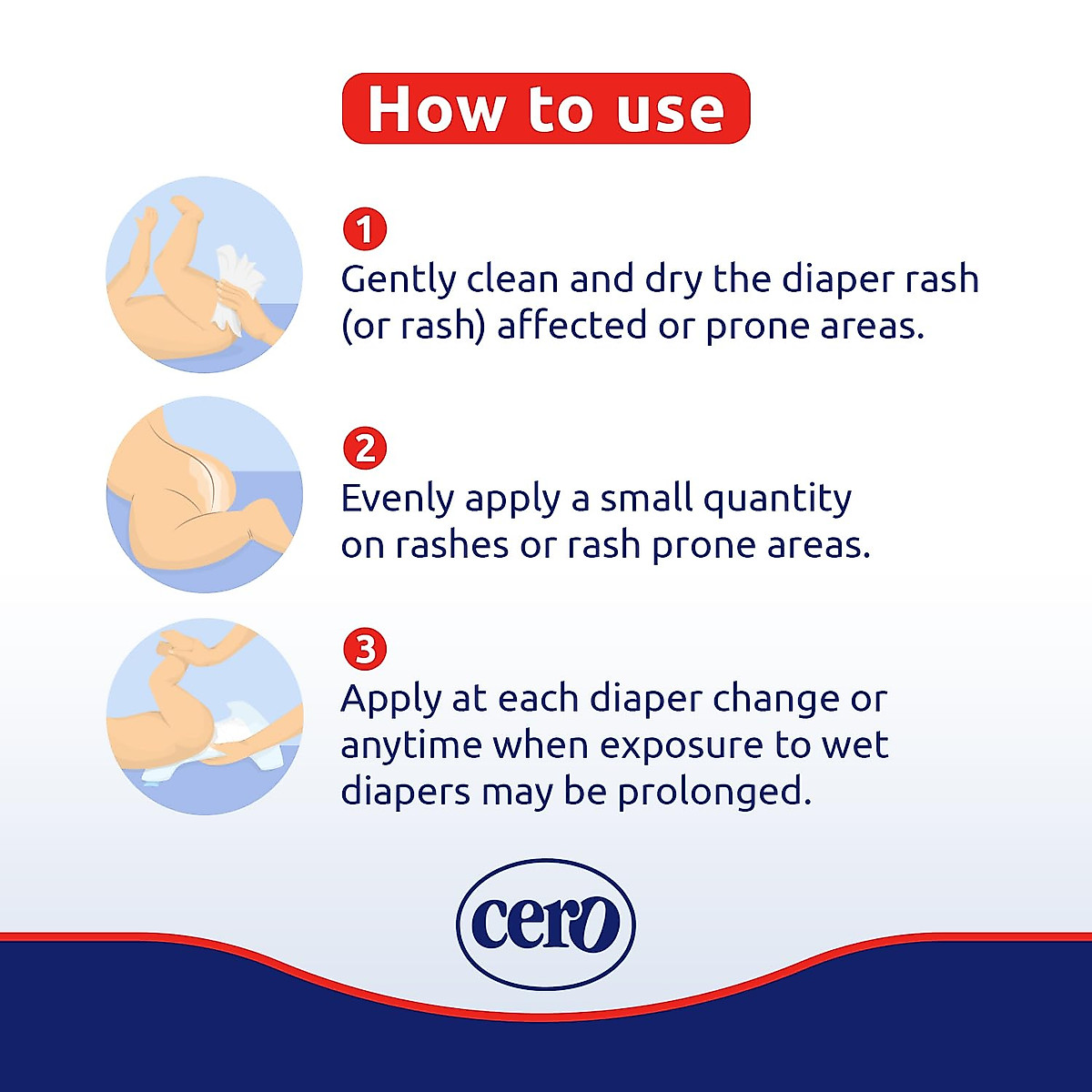 Crema Cero Diaper Rash Cream for Baby With Zinc Oxide – High-Strength Diaper Cream for Quick Relief and Protection – Hydrating and Soothing Baby Balm – 8.5 oz