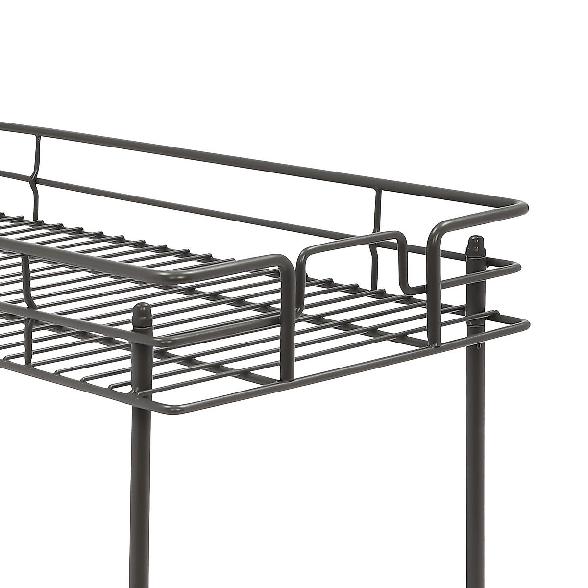 Sink Organizer and Storage,Multi-Purpose Cabinet Organizer,2-Tier Cabinet Pull Out Shelves,Pull Out Cabinet Organizer,Kitchen Helper,for Bathroom,Laundry Room,Kitchen,Pantry(Gray,21.5*10.5*15in)