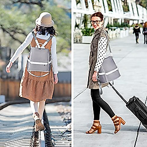 WIOR Women Backpack Purse, Multipurpose Design Nylon Anti-theft Fashion Casual Lightweight Travel School Shoulder Bag