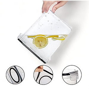 Airtight Food Storage Containers with Lids, Set of 4, Clear Plastic