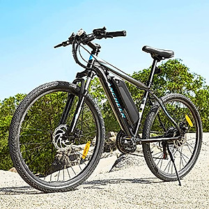 ANCHEER Electric Bike Electric Mountain Bike 500W 26'' Commuter Ebike, 20MPH Adults Electric Bicycle with Removable 48V/374Wh Battery, LCD-Display and Professional 21 Speed Gears