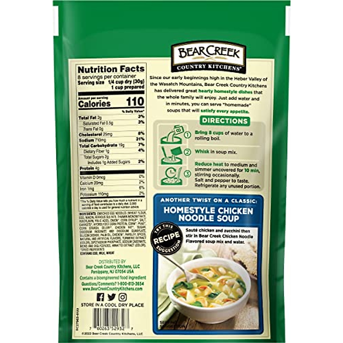 Bear Creek Soup Mix, Chicken Noodle, 8.4 Ounce