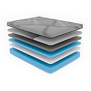 Zeta Ice Ultra-Cool Graphite Infusion Mattress 14-inch Foam, King, Firm