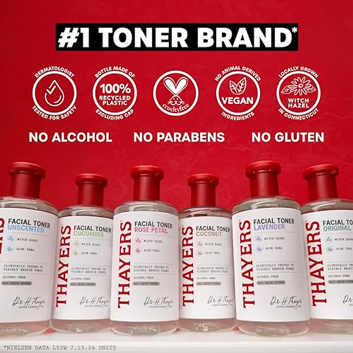 THAYERS Alcohol-Free, Hydrating, Unscented Witch Hazel Facial Toner with Aloe Vera Formula, Vegan, Dermatologist Tested and Recommended, 12 Oz (Packaging May Vary)