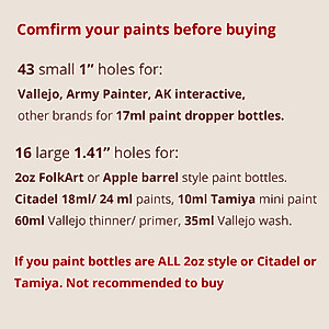 SANFURNEY Paint Rack Stand Pigment Ink Bottle Paints Tool Storage with Cabinet Holder Organizer for 59 Bottles of Paints