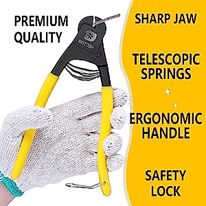 RECTOO 200ft 1/8" Stainless Steel Cable with Cable Cutters, 7x7 Strands Stainless Steel Wire Rope Construction, Wire Rope Aircraft Cable for Deck Railing Stair Handrail Balusters Porch Fence