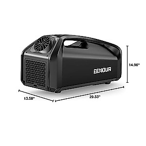 EENOUR QN750 Portable Air Conditioners, Home AC Unit 2900 BTU's, Dual Hose System, 250W Low Power Consumption for Camping Tent, Truck, Car, Van and RV