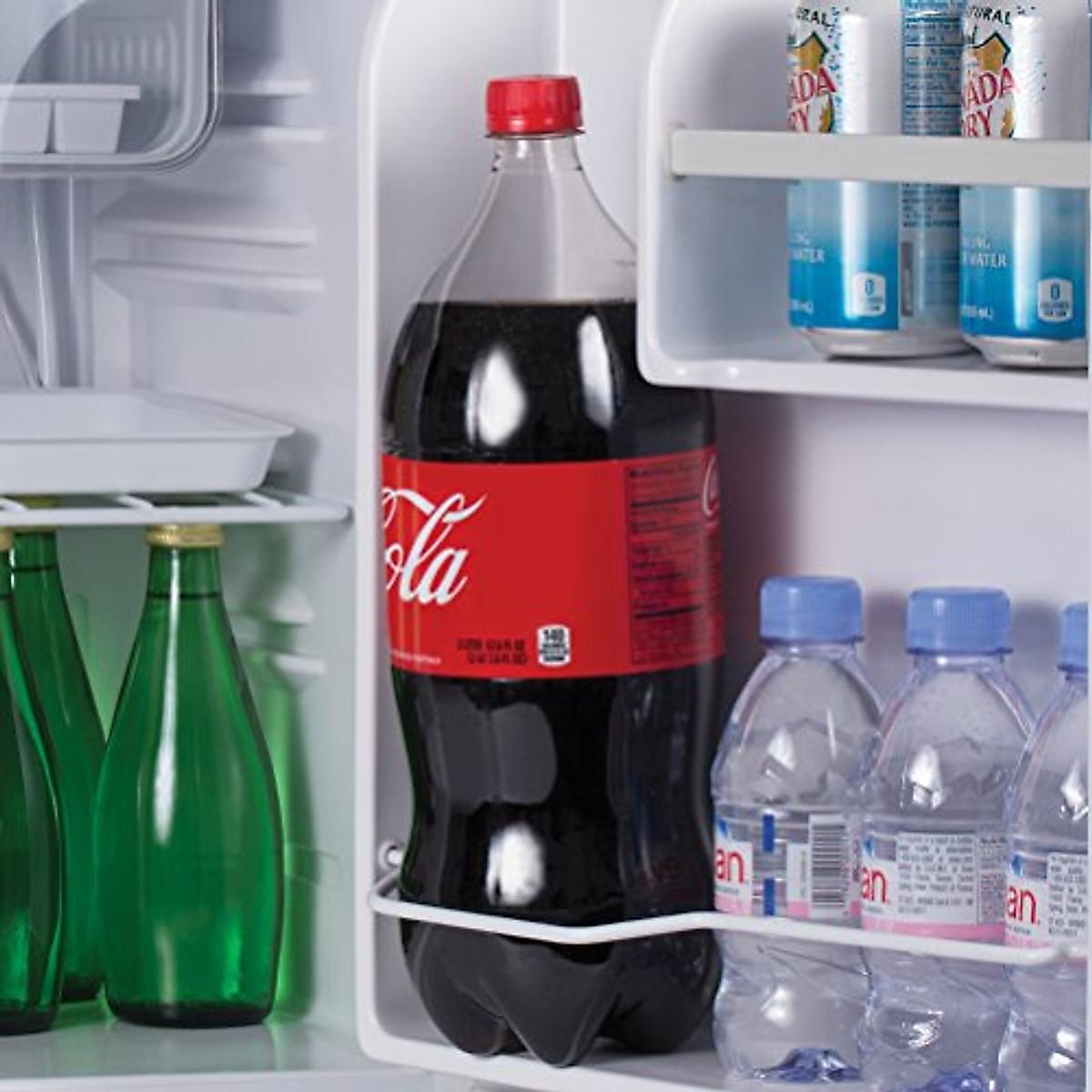 Commercial Cool CCR16W Compact Single Door Refrigerator and Freezer, 1.6 Cu. Ft. Mini Fridge, White