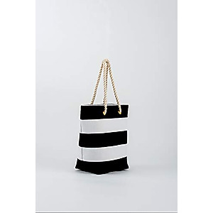 Weddingstar Bliss Striped Tote, Black/White
