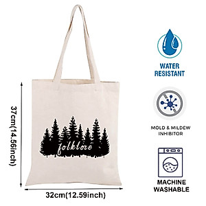 TOBGB Album Tote Bag Singer Fans Music Lover Gift Song Lyrics Gift Album Inspired Gift (Black Forest tote)