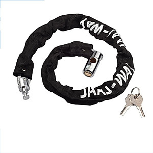 ZYTOSETR Bike Lock Bicycle Chain Lock, Mountain Bike Lock Anti-Theft Lock Chain Lock Hydraulic Shear with Two Keys Suitable for Bicycles, Fences, Skateboards, Etc75cm 90cm 110cm 145cm (Size : 90cm)