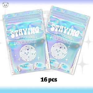 KARAQY Stayin' Alive Hangover Kit Bags, Last Disco Empty Hangover Bags Recovery Kit Bags for Bachelorette Party Wedding Bridal Shower Engagement Party Favors Supplies Decorations