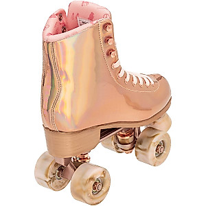 Impala Rollerskates Girl's Impala Quad Skate (Big Kid/Adult) Marawa Rose Gold 8 (US Men's 6, Women's 8) M