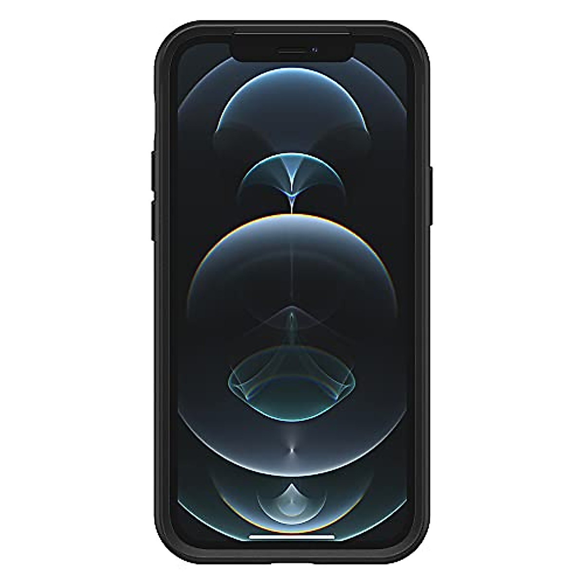 OtterBox iPhone 12 and 12 Pro Case, Symmetry Series+, Ultra-Sleek, Snaps to MagSafe, Raised Edges Protect Camera & Screen - Black