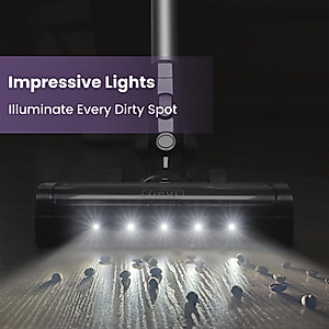 Cordless Vacuum Cleaner for Home | 400W Powerful Stick Vacuum | Long Runtime Detachable Battery | LED Display | Deep Clean for Hard Floor Carpet