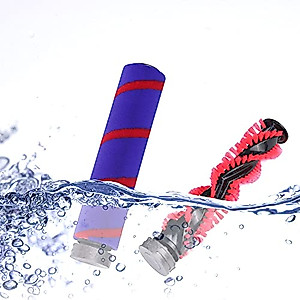 Laymi Motorhead Hardwood Floor Attachment for Dyson V7 V8 V10 V11 V15 Vacuum Cleaners with Replacement Soft Roller Brush Bar LED Headlights Floor Brush Attachments