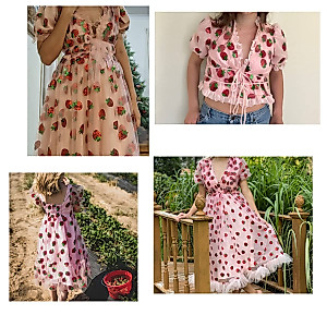 Lovely Sequins Embroidered Strawberry Net Fabric Lightweight Tulle Netting for Sewing Dresses - 60 inches Wide, 2 Yards Precut - Pink