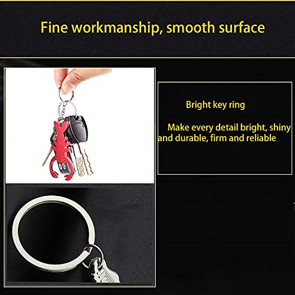 Flat Bottle Beer Opener Key Chain Lobster Wine Bottle Opener 6 Pack Colorful Aluminum Alloy Tool Funny Opener for Home Kitchen Bar Restaurant Bartender Anniversaries Party Supplies