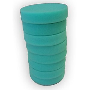 Cyclo 4" Green Hook and Loop Buffing Pads - 4 Pair - Great for Glazing & Polishing Automotive Exterior