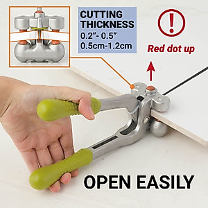 youkzuan Professional Porcelain Ceramic Manual Tile Cutter,Glass Cutter Tool Kit with Large Tile Cutter,Tile Pliers,Shaped Glass Cutter,8Pcs Cutting Heads & 2Pcs Cutting Wheels Work Easy and Portable