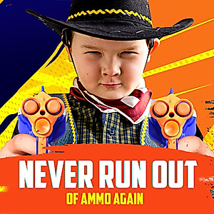 (300 Pack) Ray Squad Blue Nerf Darts, Nerf Darts Bulk - Nerf Bullet, Nerf Elite 2.0 Foam Darts, Nerf Ammo Bullets, Nerf Refill Darts, Nerf Bullets