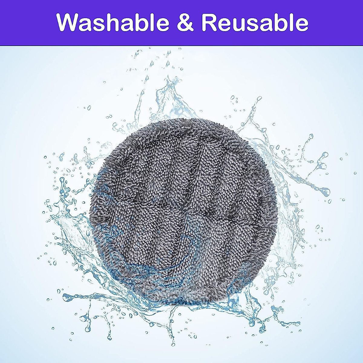 SCREENTRONICS Electric Mop Head with Removable Water Tank Attachment Compatible Replacement for Dyson V7 V8 V10 V11 Vacuum Cleaner (6 Reusable Mop Pads, Cup and Trigger Lock)